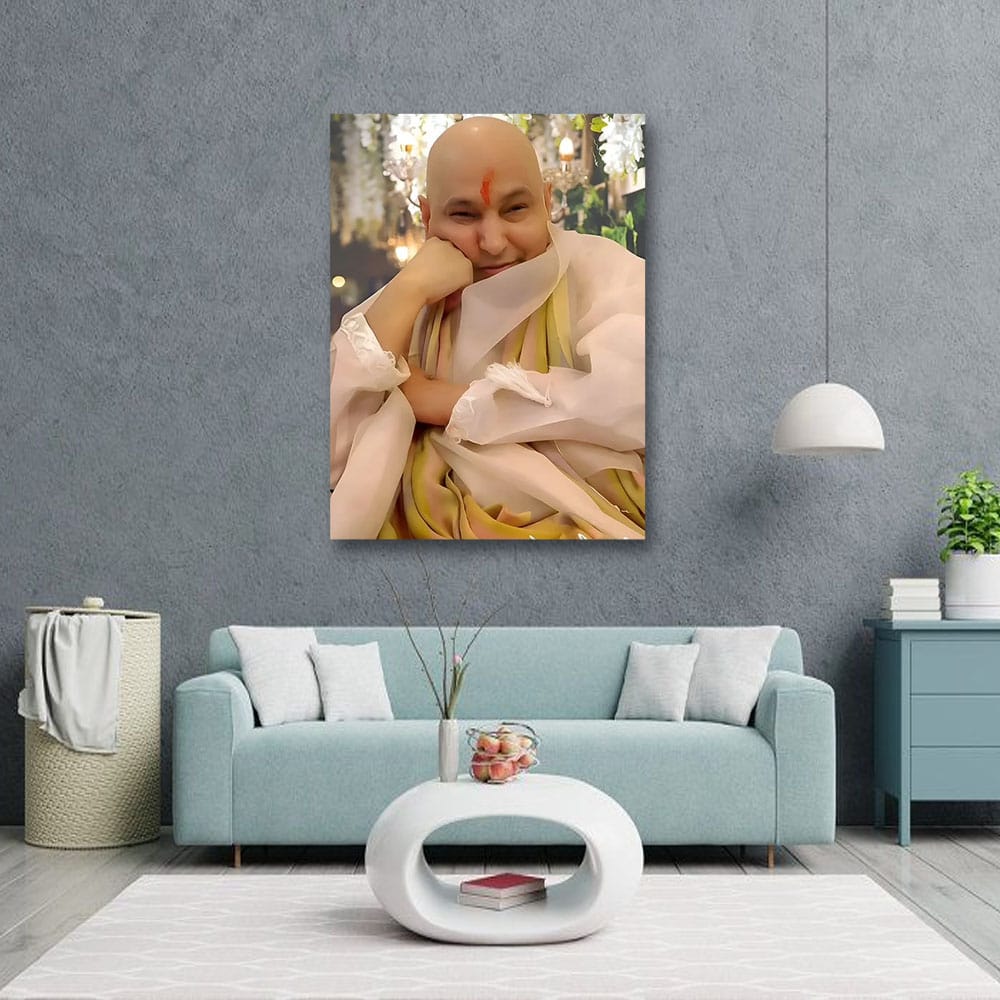 Guruji Wall Canvas Painting For Pooja Room - Shiv Ji Sada Sahaye ...