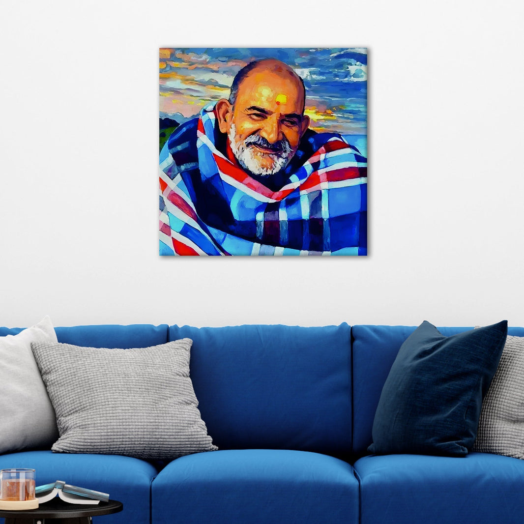Neem karoli baba Wall Art – Iconik Canvas
